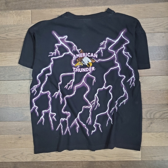 american thunder | Shirts | Vintage American Thunder 9s Fiery Unicorn ...